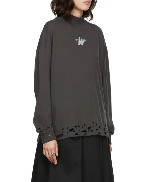 We11Done Distressed-hem Sweatshirt