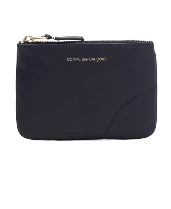Comme Des Garçons Top-zip Leather Pouch Wallet