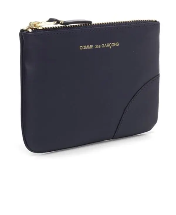 Comme Des Garçons Top-zip Leather Pouch Wallet