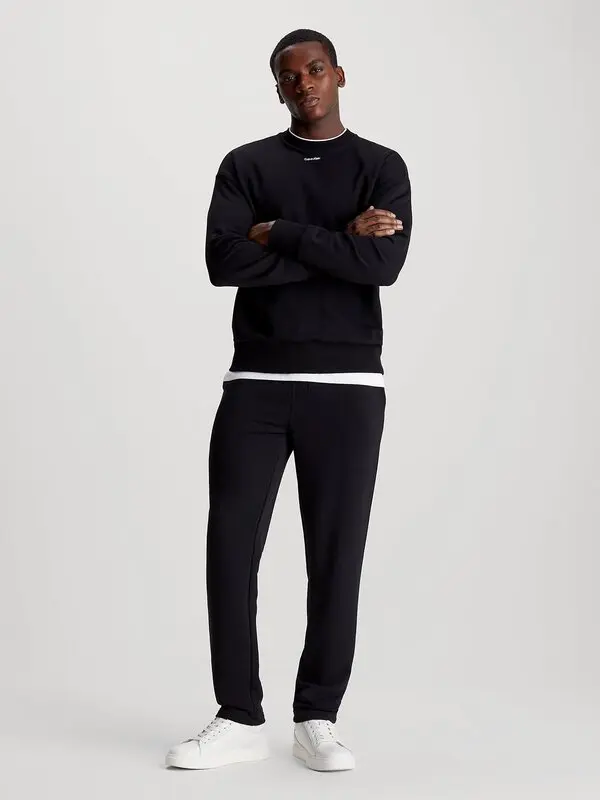 Calvin Klein Round Collar Long Sleeve Sweater
