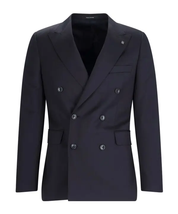 Tagliatore Brooch-detail Double-breasted Suit
