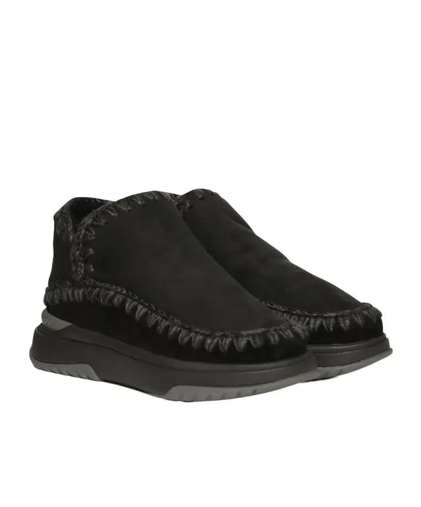 Mou Stitch-trim Ankle Boots