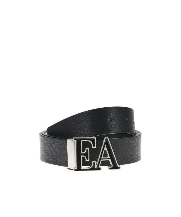 Emporio Armani Sign Belt With Ea Logo Buckle