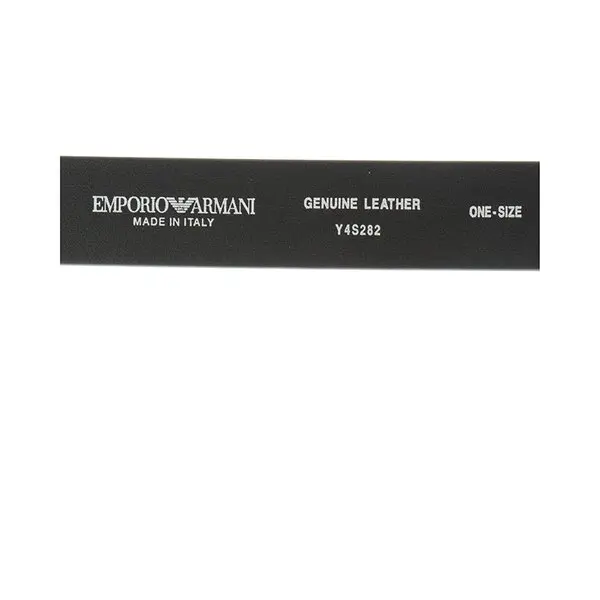 Emporio Armani Sign Belt With Ea Logo Buckle