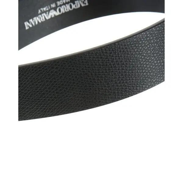 Emporio Armani Sign Belt With Ea Logo Buckle