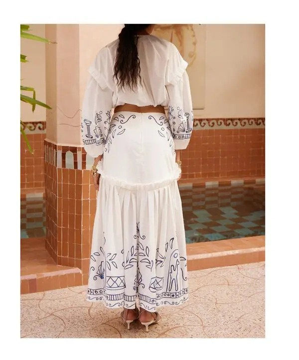 ALEMAIS Leela Midi Skirt