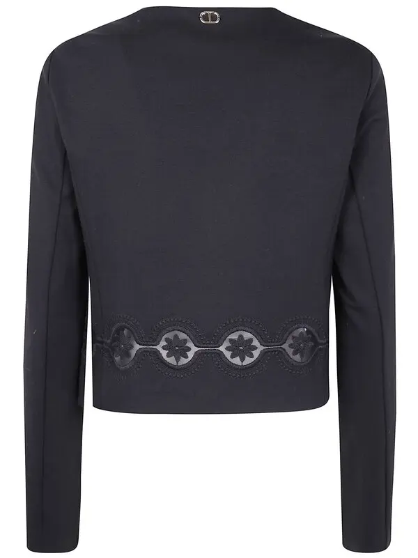 TWINSET Embroidered Cropped Jacket