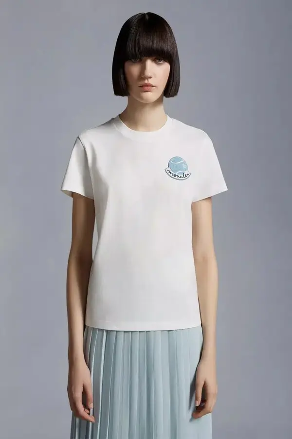 Moncler Logo Patch Crewneck T-shirt