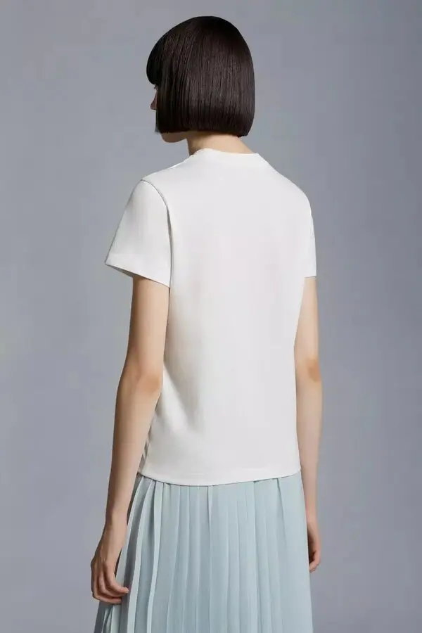 Moncler Logo Patch Crewneck T-shirt