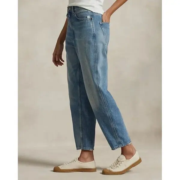 Polo Ralph Lauren Straight-leg Distressed Jeans