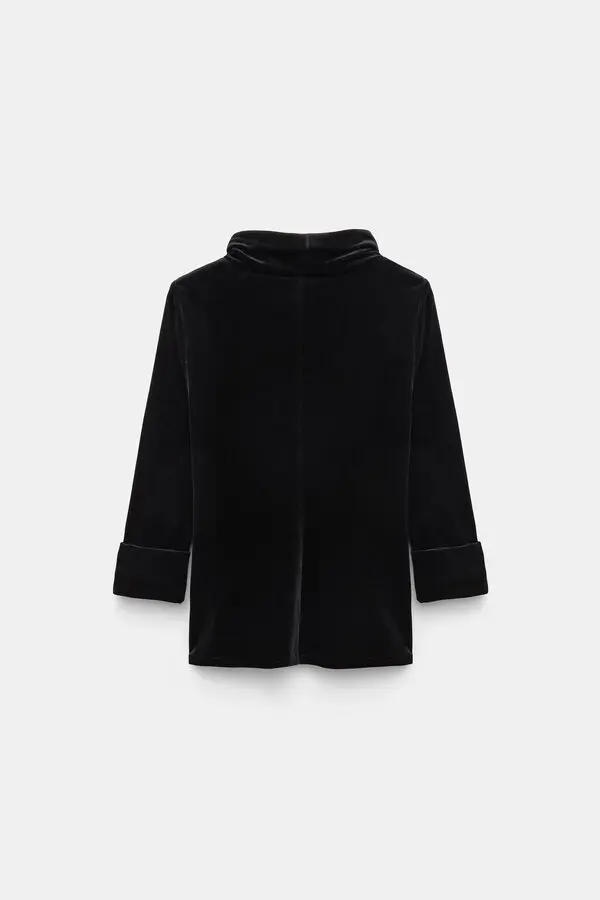 Dorothee Schumacher Velvet Turtleneck Top