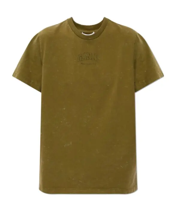 GANNI Logo Print T-shirt