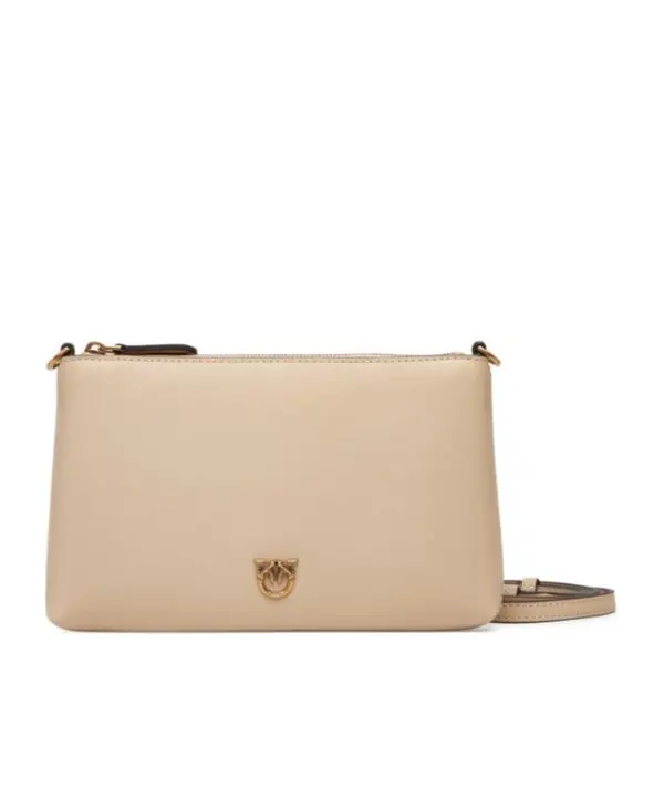 Pinko Flat Horizontal Top Zipped Clutch Bag