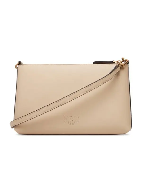 Pinko Flat Horizontal Top Zipped Clutch Bag