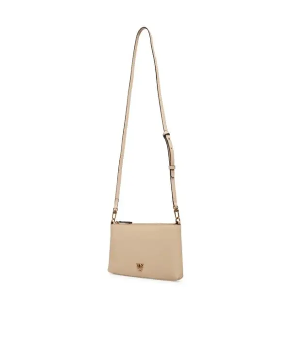 Pinko Flat Horizontal Top Zipped Clutch Bag