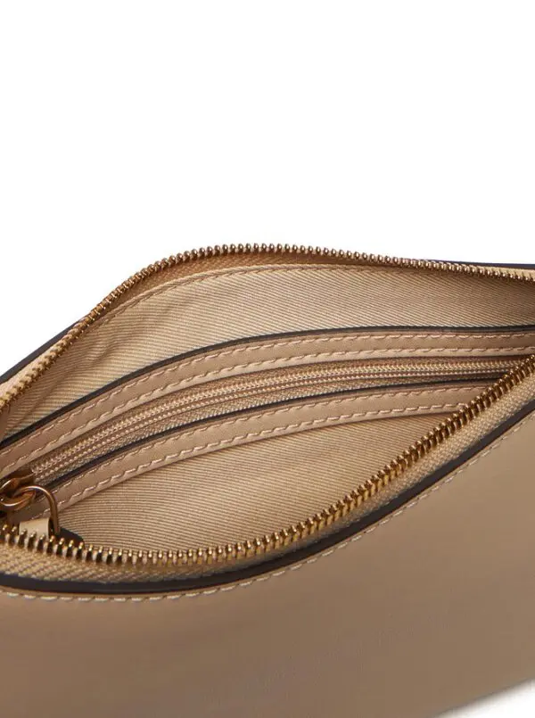 Pinko Flat Horizontal Top Zipped Clutch Bag