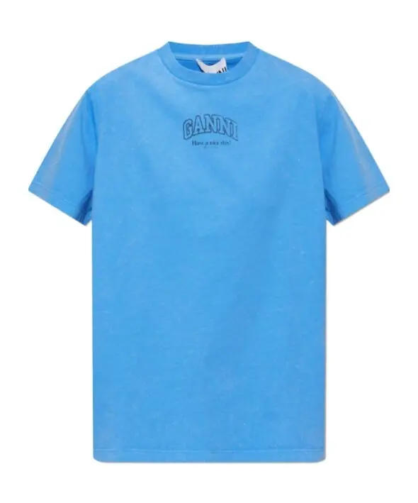 GANNI Logo-print T-shirt