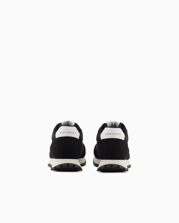 Armani Exchange Logo-detail Mesh Panel Sneakers
