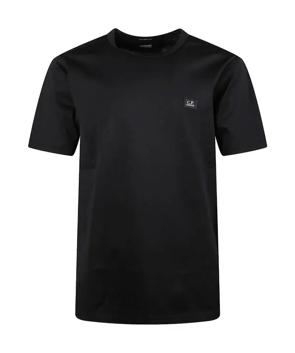 C.P. COMPANY Logo Patch Crewneck T-shirt - Black
