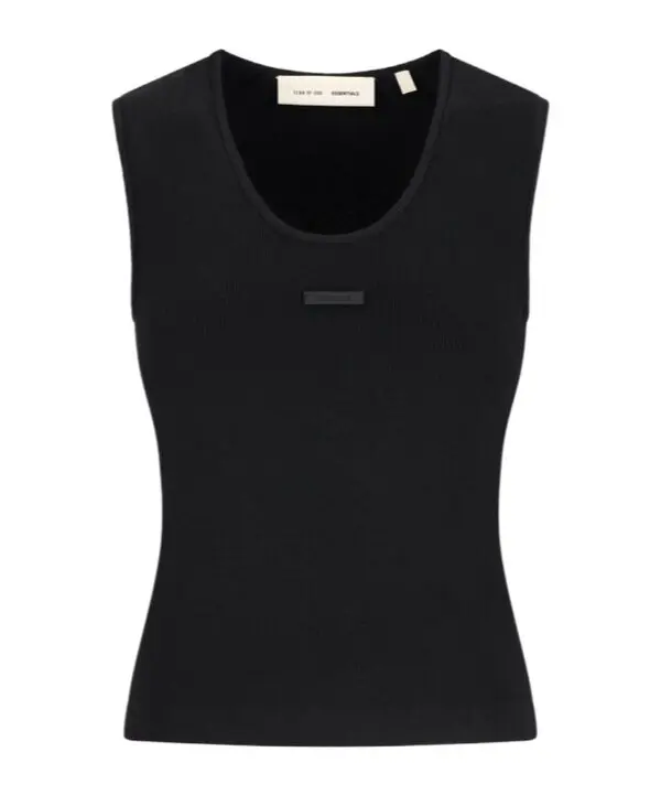 Fear Of God Ribbed Crewneck Tank Top - Black