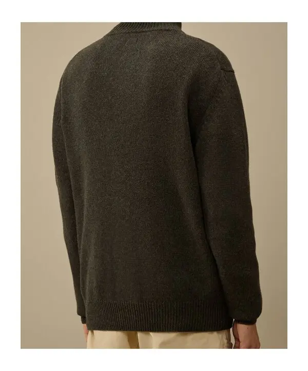 C.P. COMPANY Lens Detailed Turtleneck Cardigan