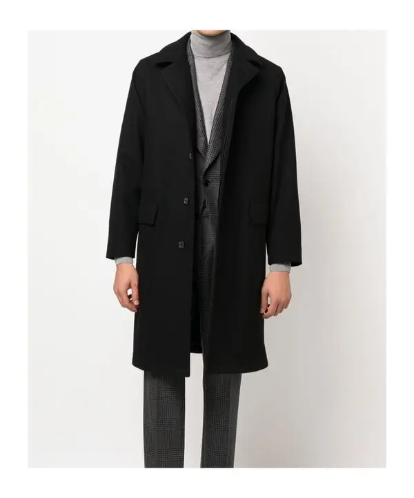 Tagliatore Loyd Long-sleeved Coat - Black