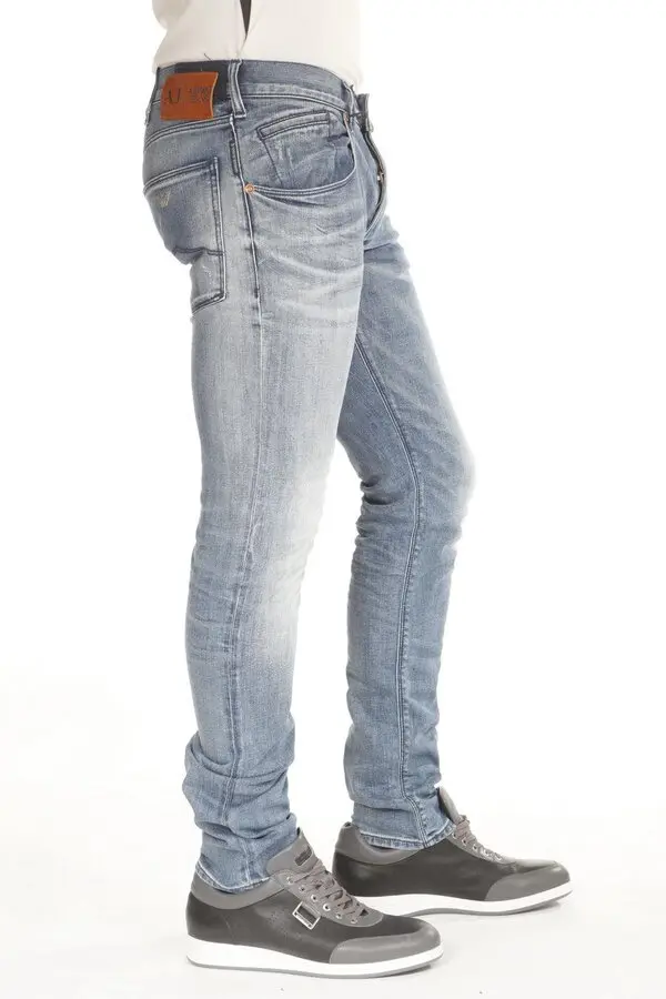 Emporio Armani Logo Denim Pants