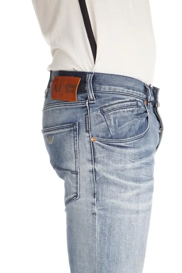 Emporio Armani Logo Denim Pants