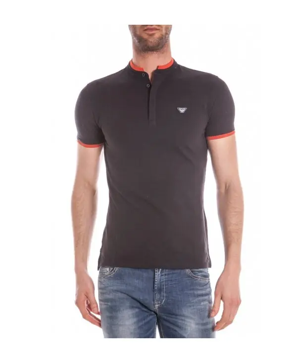 Emporio Armani Logo Detail T-shirt - Black