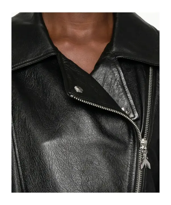 Patrizia Pepe Belted Zip-up Biker Jacket