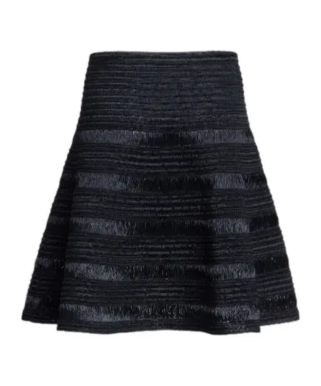 Alaïa Alaa Knitted Skirt - Black