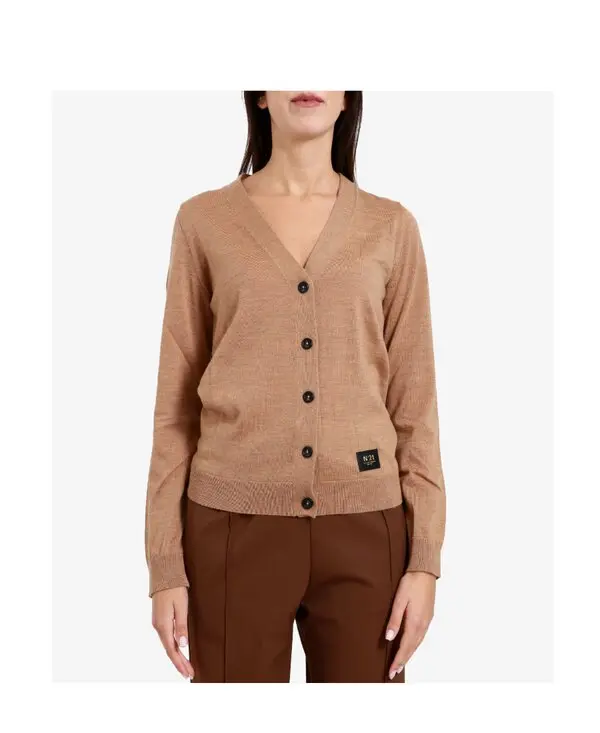 N.21 Long-sleeved Knitted Cardigan