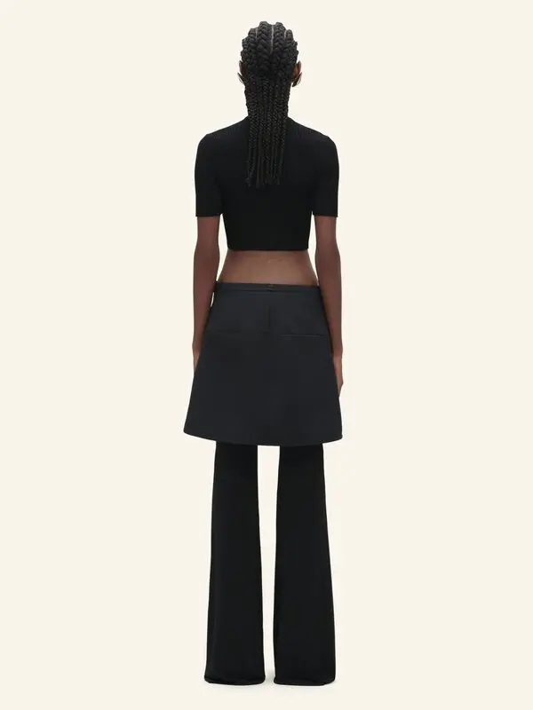 COURREGES Courrèges V-neck Cropped Knitted Top