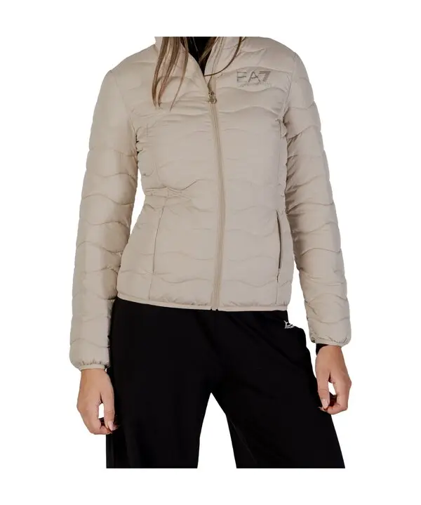 EA7 High-neck Cotton Zip-up Jacket