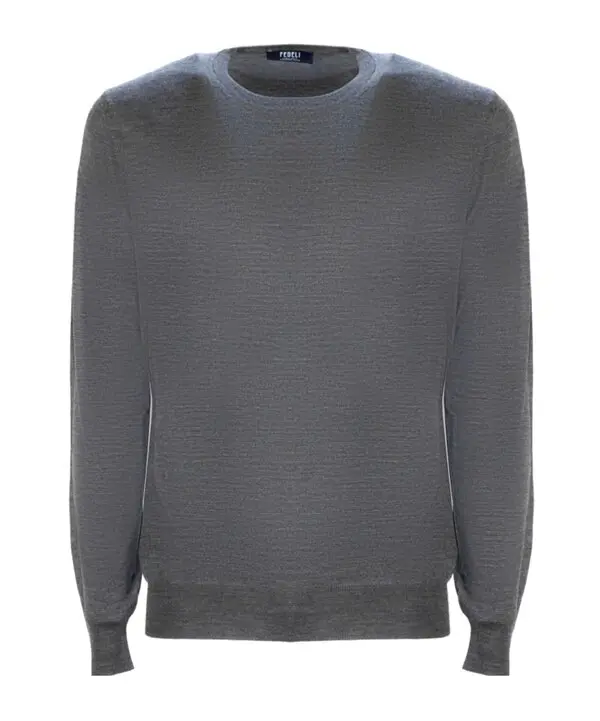 Fedeli Ribbed Crew Neck Knitwear