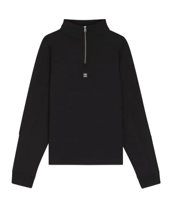 Hugo Boss Quarter Zip Panel Sweater