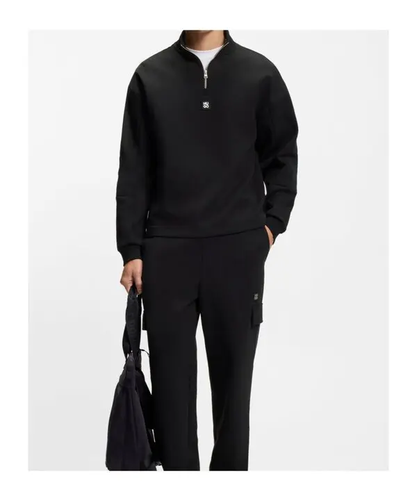 Hugo Boss Quarter Zip Panel Sweater