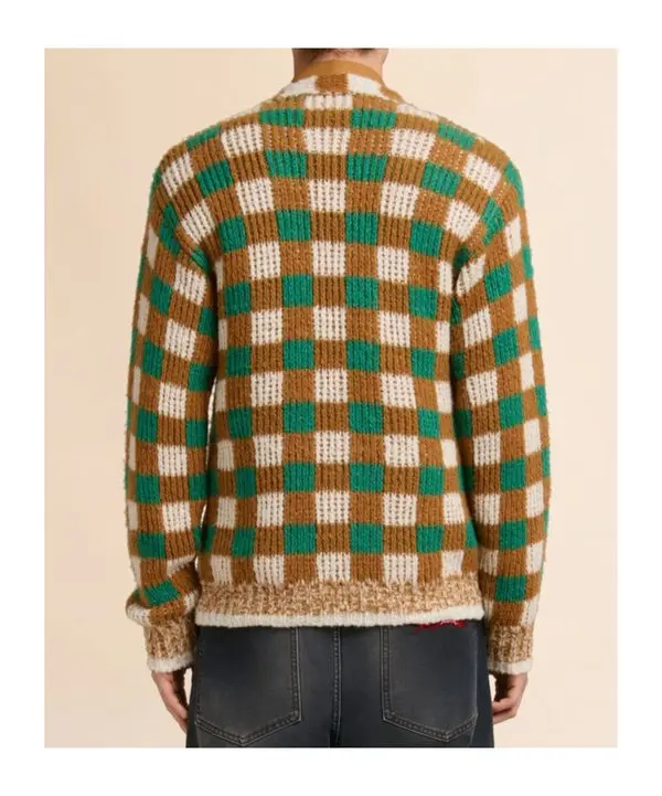 Marni Checkerboard Motif Cardigan