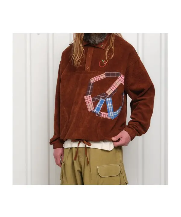 STORY MFG. Polite Pullover Peace Patchwork