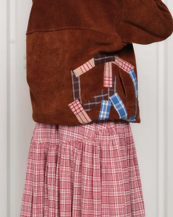 STORY MFG. Polite Pullover Peace Patchwork