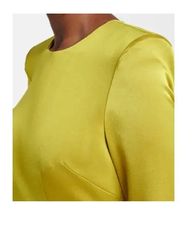 Alex Perry Draped Belt Satin Crepe Dress