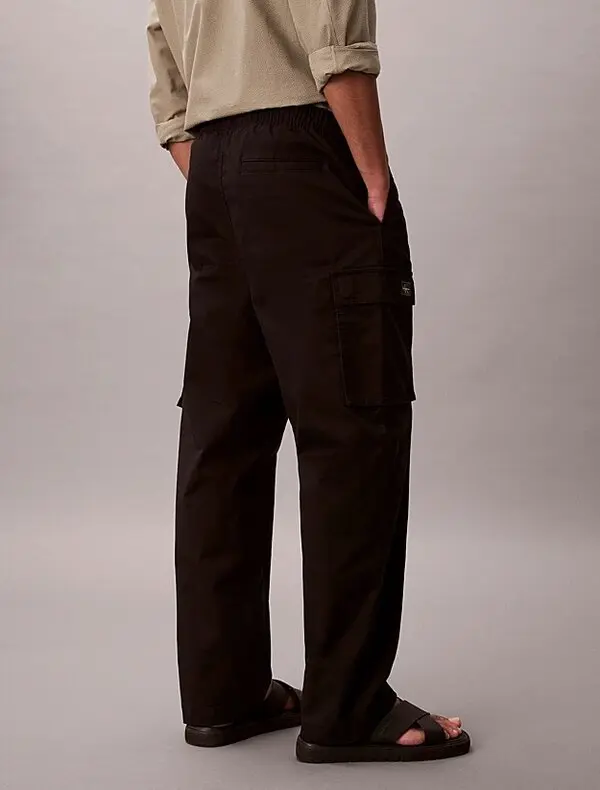 Calvin Klein Cotton Stretch Straight Fit Cargo Trousers