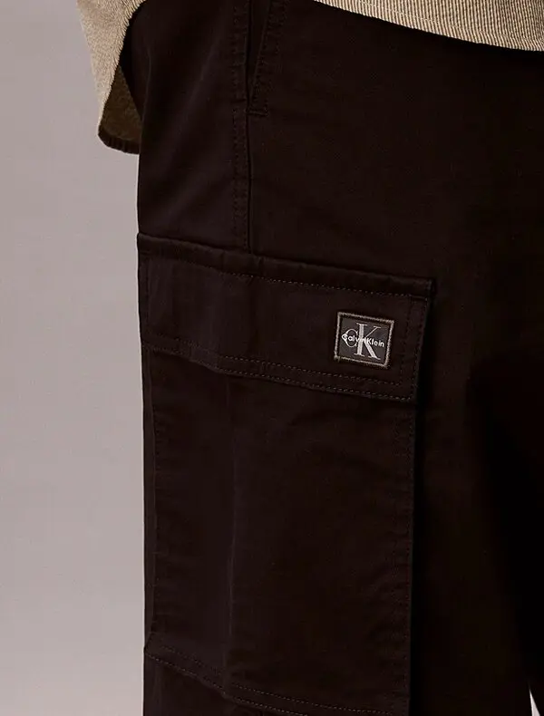 Calvin Klein Cotton Stretch Straight Fit Cargo Trousers