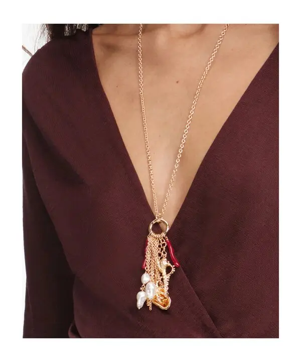 SELF-PORTRAIT V-neck Long-sleeve Top