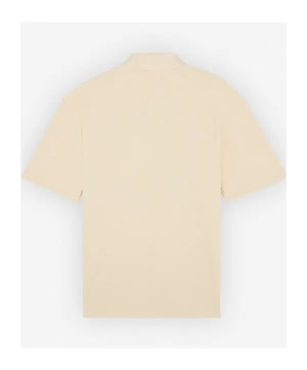 Maison Kitsuné Oversize Textured Polo Shirt