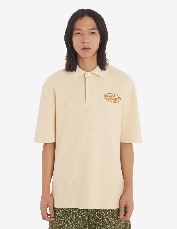 Maison Kitsuné Oversize Textured Polo Shirt