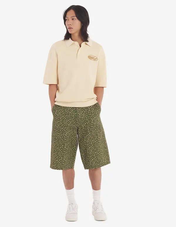 Maison Kitsuné Oversize Textured Polo Shirt