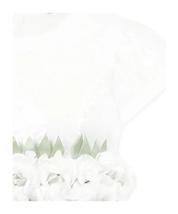 Monnalisa Embellished Floral Waist Dress
