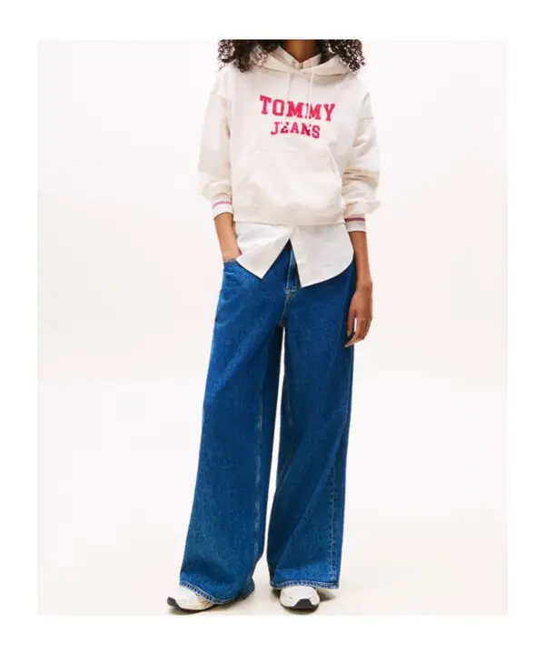 Tommy Hilfiger Varsity Applique Logo Boxy Hoody