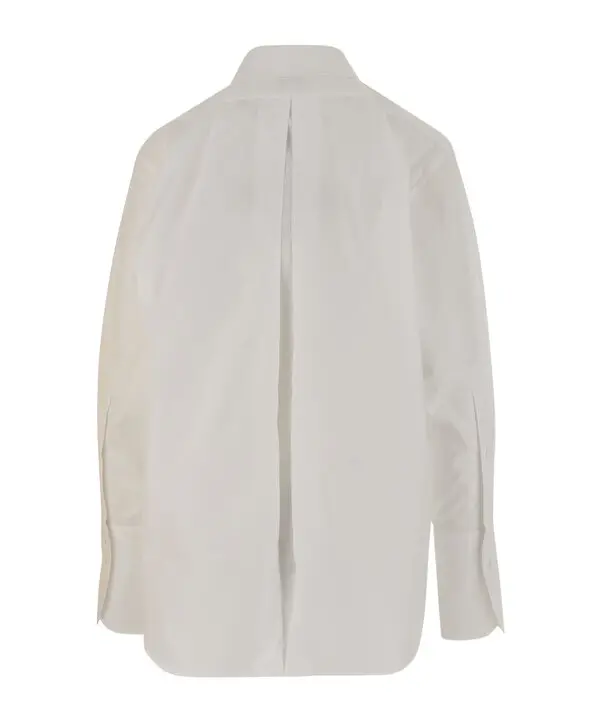 PATOU Pleated Long Sleeve Blouse